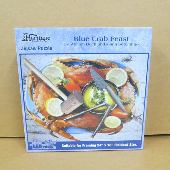 Heritage Puzzles | Toys | Heritage Puzzles Blue Crab Feast 55 Piece ...